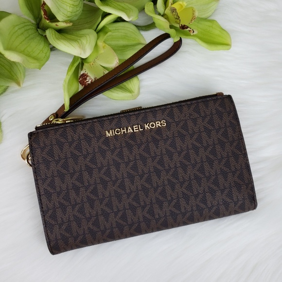 Michael Kors | Bags | Nwt Michael Kors Double Zip Wristlet Wallet Mk ...